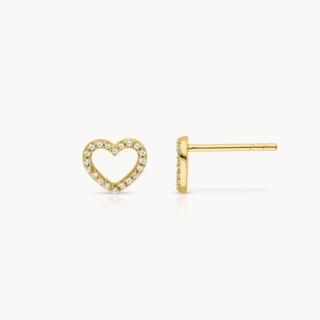 ear studs heart – VEYNOU